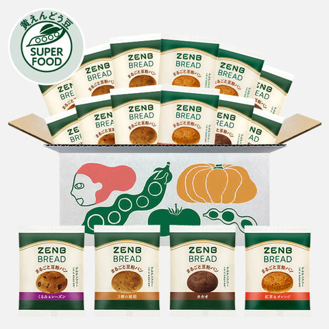 まるごと豆粉パン（グルテンフリーパン・糖質オフパン）ZENB BREAD【ブレッド一覧】